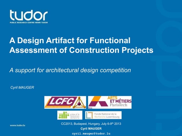 A Design Artifact for the Functional Assessment of Construction ...