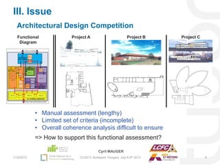 A Design Artifact for the Functional Assessment of Construction Proje…