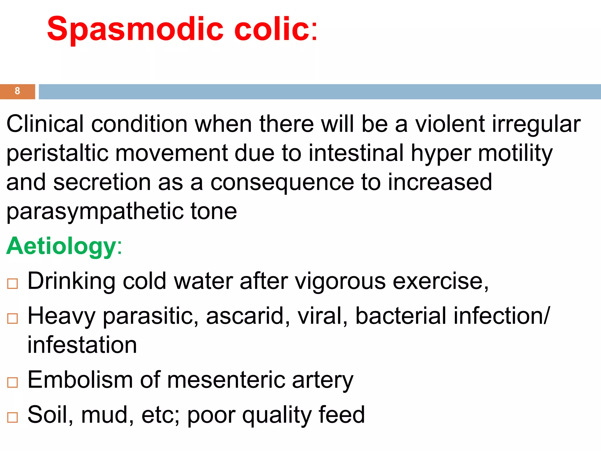 Colic in horses | PPTX