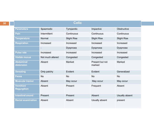 Colic in horses | PPTX | Digestive Disorders | Diseases and Conditions