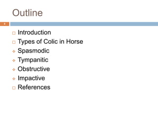 Colic in horses | PPTX