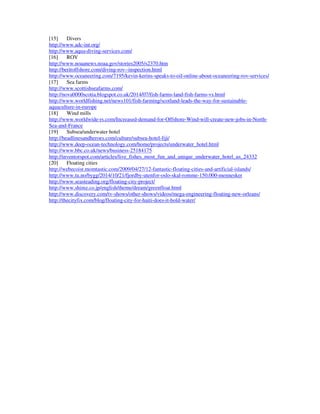 Working and Living on and in Seas and Oceans | PDF