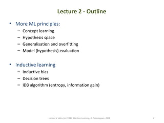 CC282 Decision trees Lecture 2 slides for CC282 Machine ... | PPT