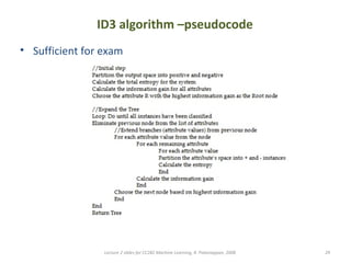 CC282 Decision trees Lecture 2 slides for CC282 Machine ... | PPT