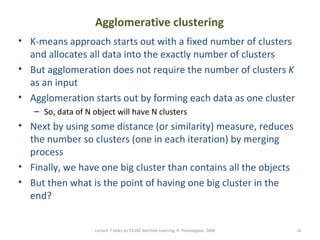CC282 Unsupervised Learning (Clustering) Lecture 7 slides for ... | PPT