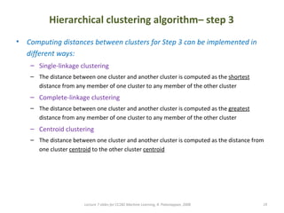 CC282 Unsupervised Learning (Clustering) Lecture 7 slides for ... | PPT