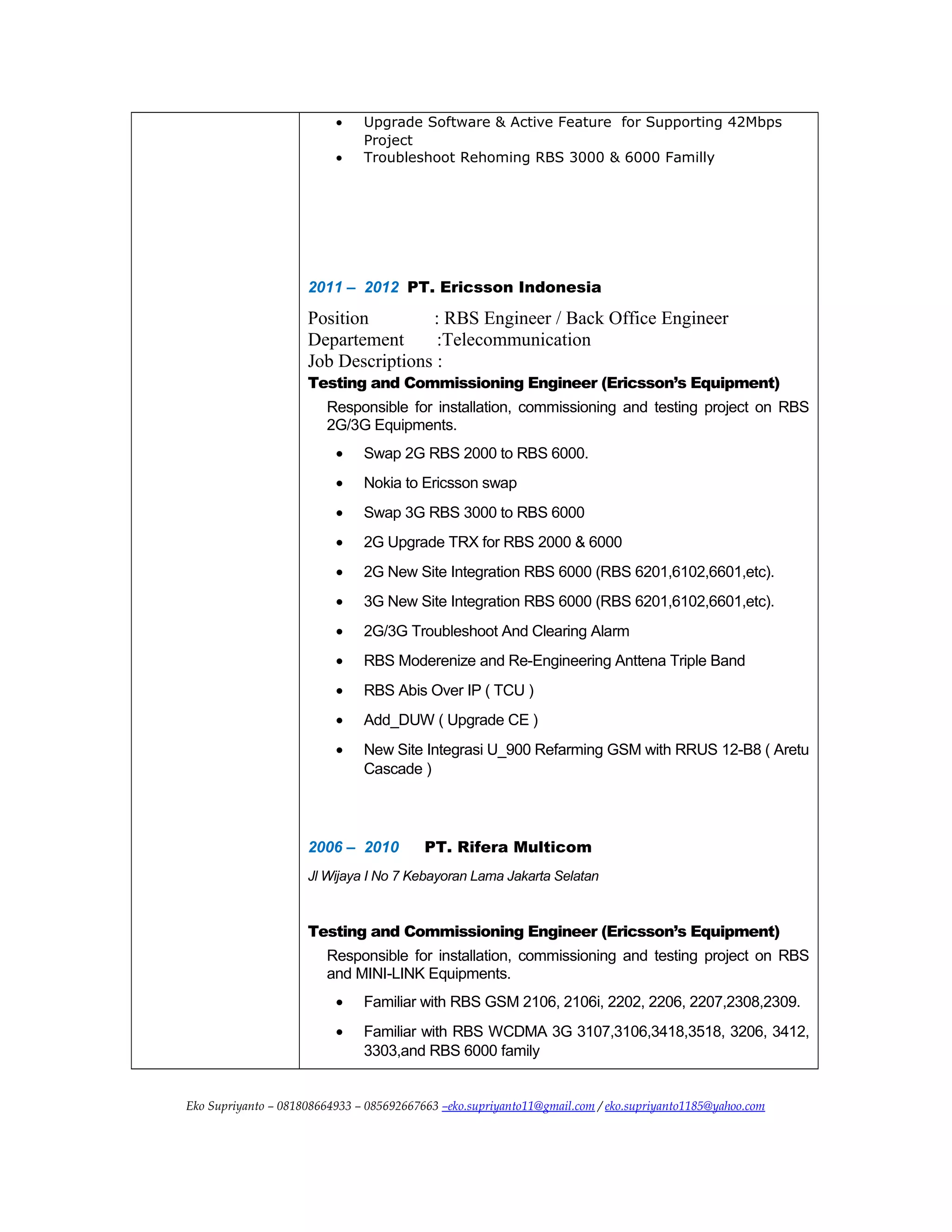 Resume_Eko Supriyanto | DOC