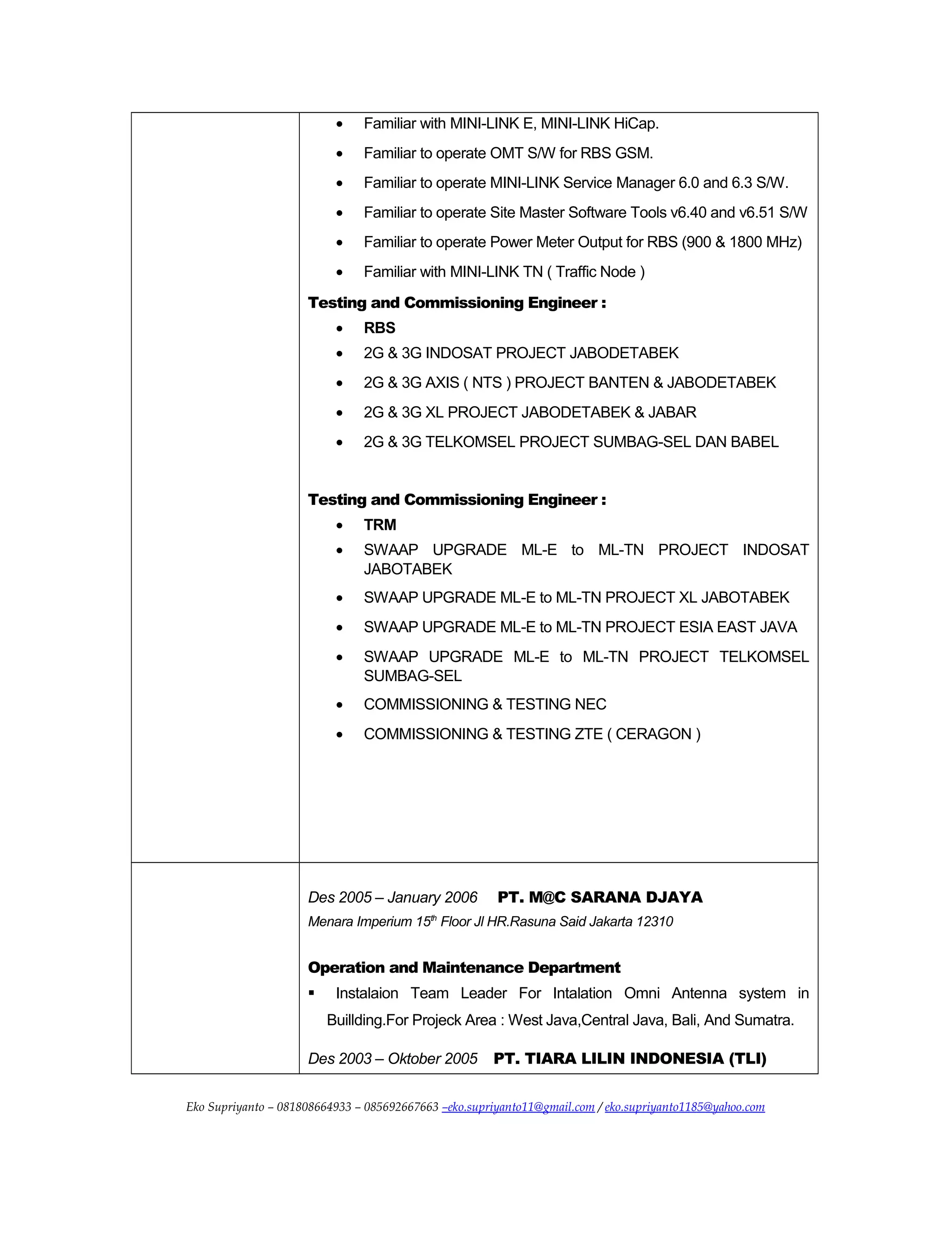 Resume_Eko Supriyanto | DOC