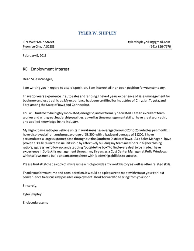 Tyler Shipley cover letter | DOCX