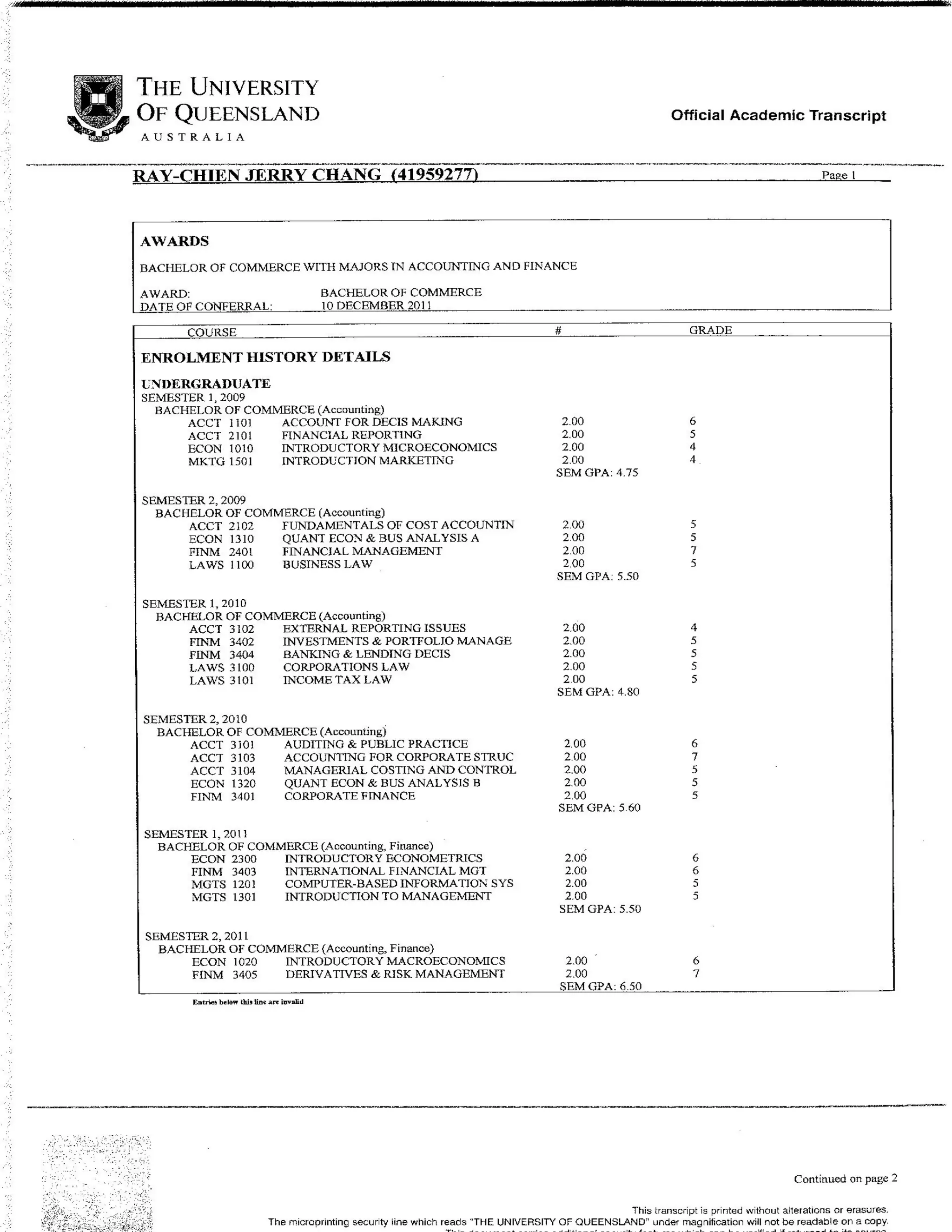 Appendix 1 - Graduation Certificate & Transcript | PDF