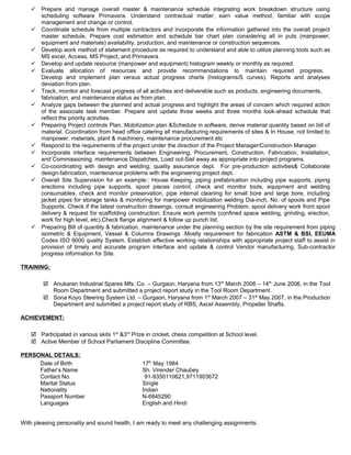 Project Planning Engineer | DOC