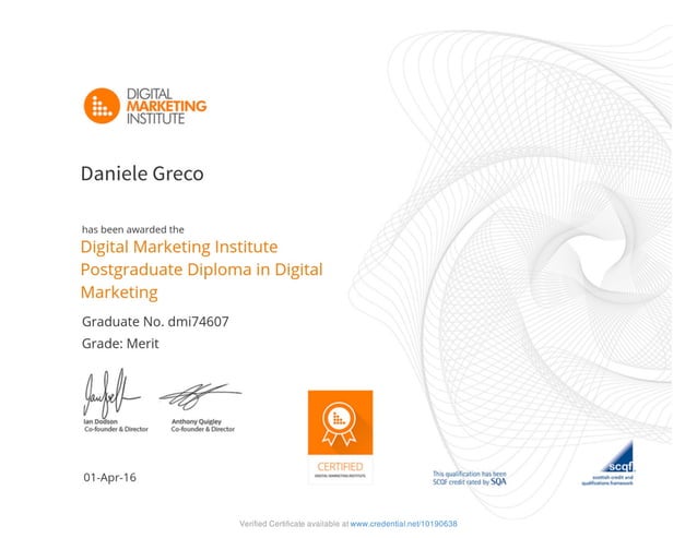DMI Certification | PDF