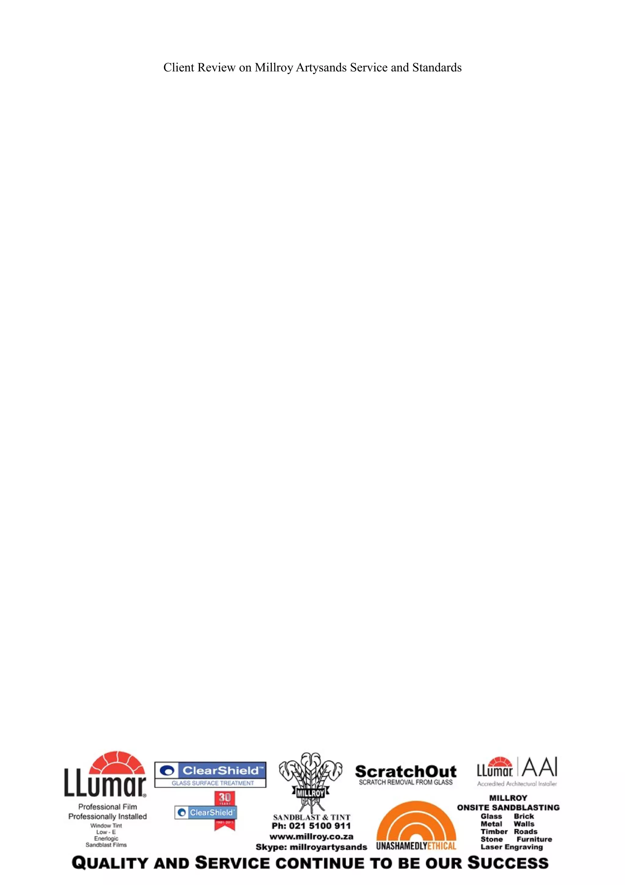 Anita Klingenberg - Client Review for Millroy 2017 doc | PDF