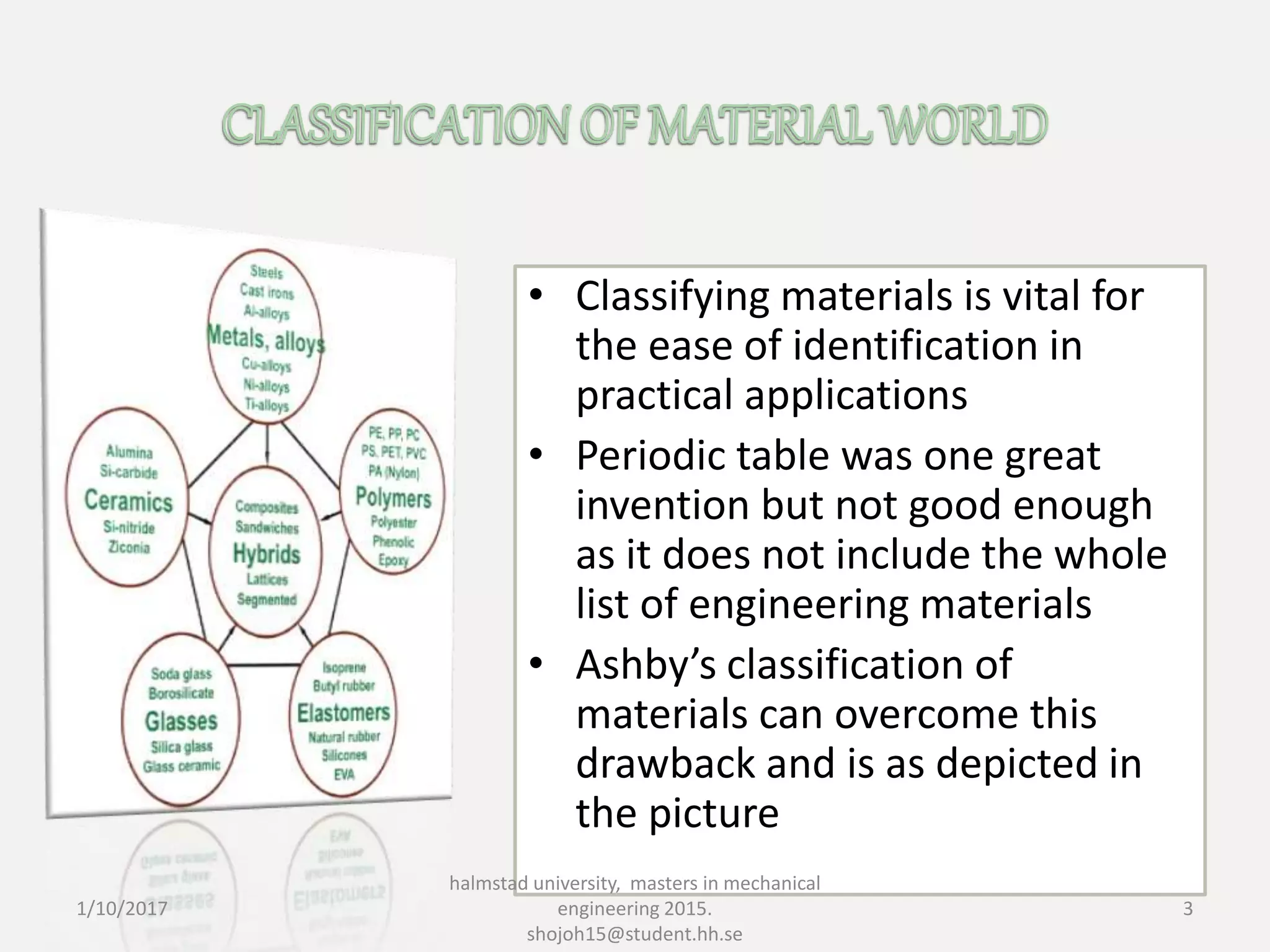 ces edupack material selection | PPTX