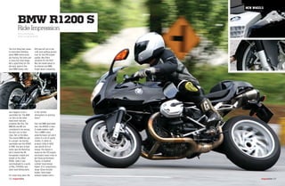 New Wheels BMW R1200S | PDF | Motorcycle Sports | Auto Racing