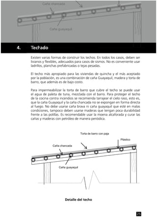 Manual de Como construir viviendas de quincha mejorada | PDF