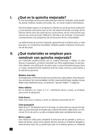 Manual de Como construir viviendas de quincha mejorada | PDF