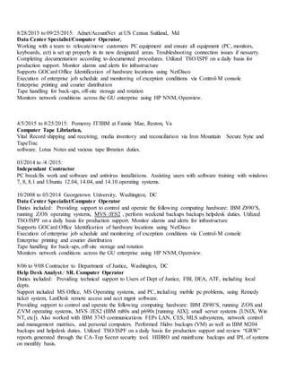 Stephen S. Wilson | DOCX | IT and Internet Support | Internet