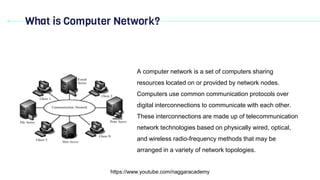 CC 4-1A computer networking (Part 1).pdf | Computer Networking | Computing