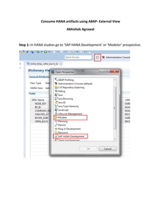 External View Creation Guide | PDF