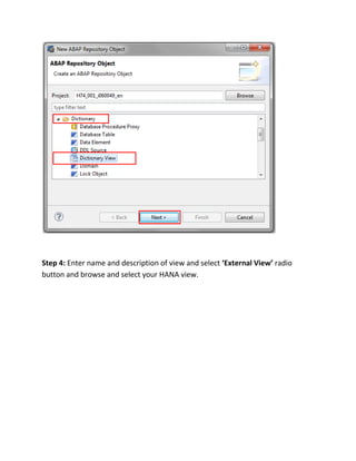 External View Creation Guide | PDF