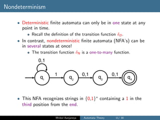 Graph representation of DFA’s Da | PPT