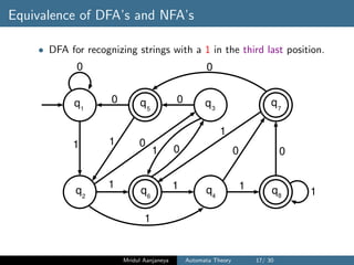 Graph representation of DFA’s Da | PDF
