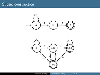 Graph representation of DFA’s Da | PDF