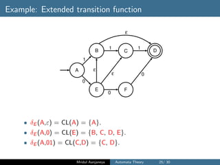 Graph representation of DFA’s Da | PPT