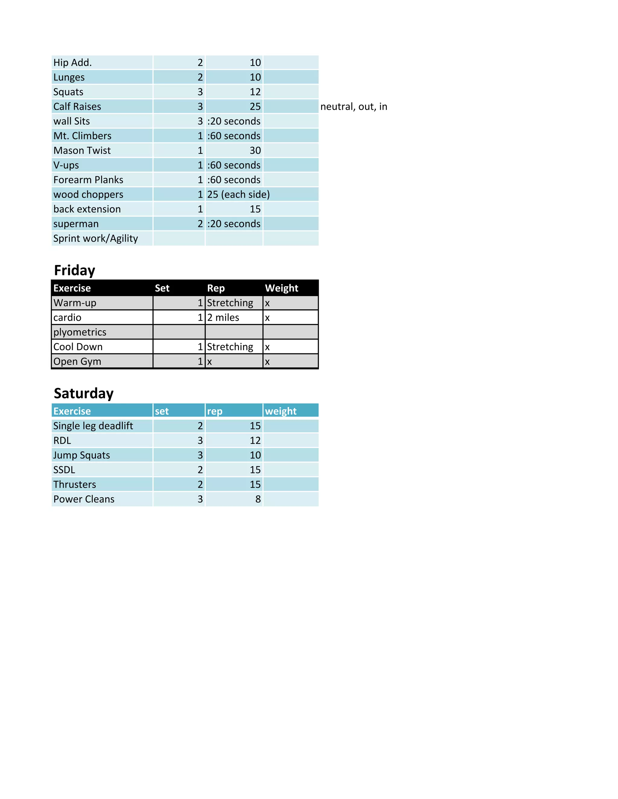 Basketball workout program | PDF