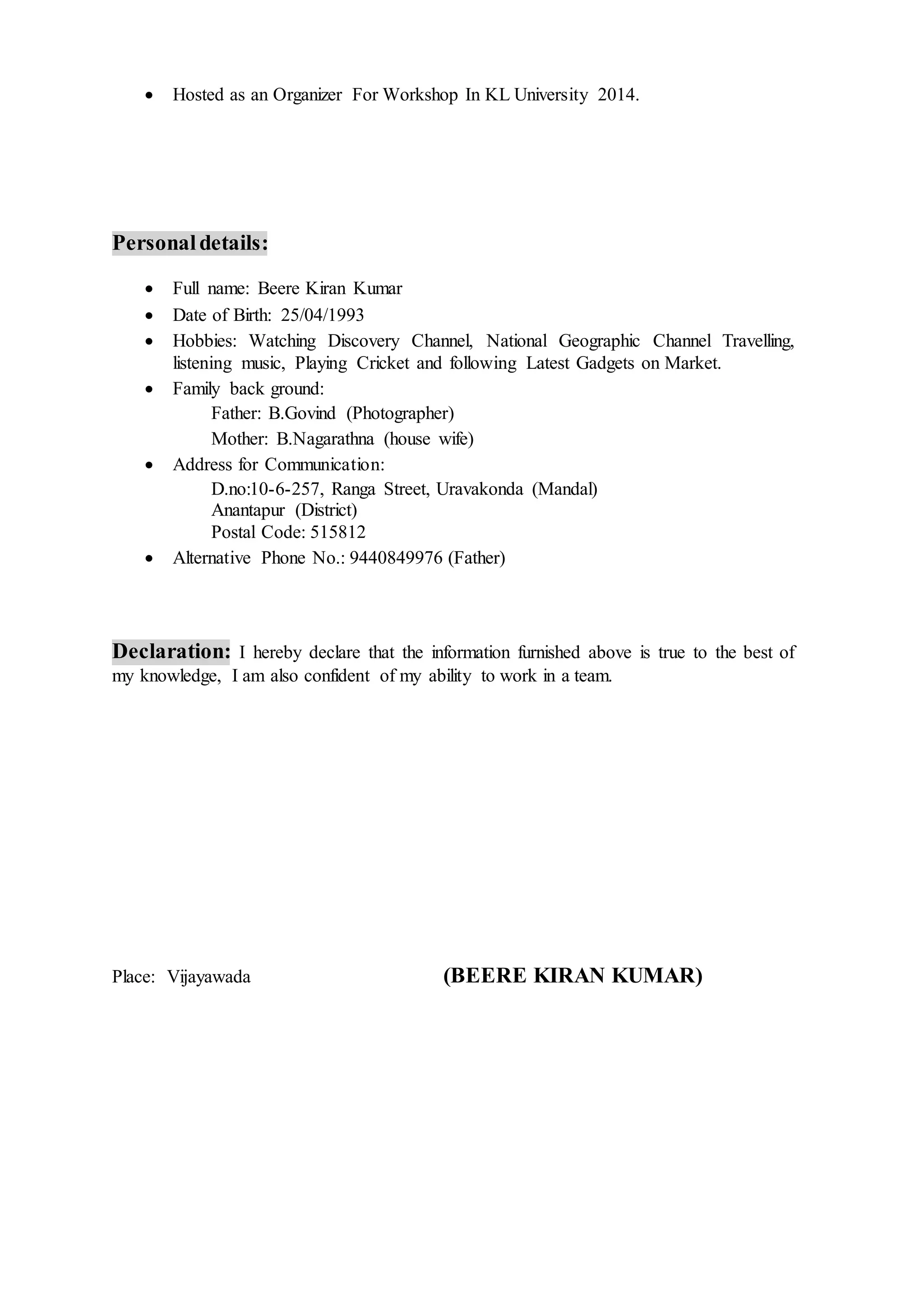 1.KIRAN KUMAR RESUME | DOCX