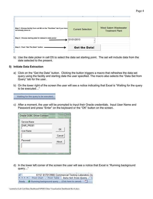NPDES Data Visualization Dashboard Rev4 | PDF