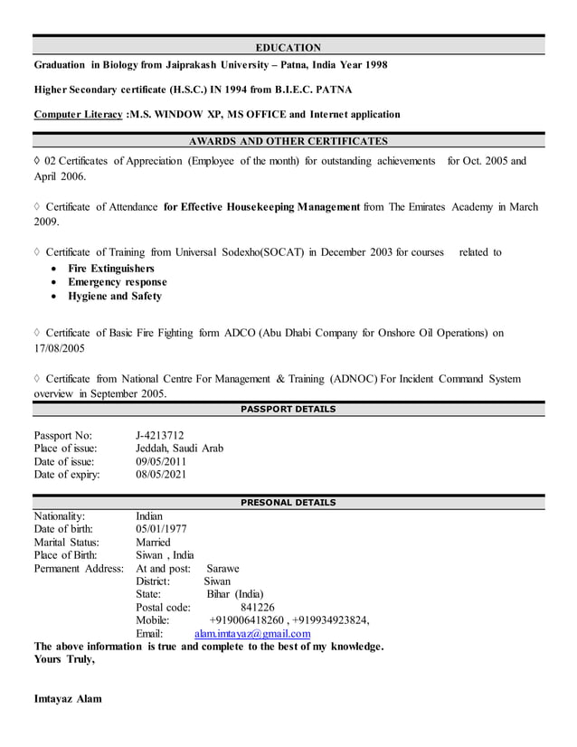 I.Alam Resume | PDF