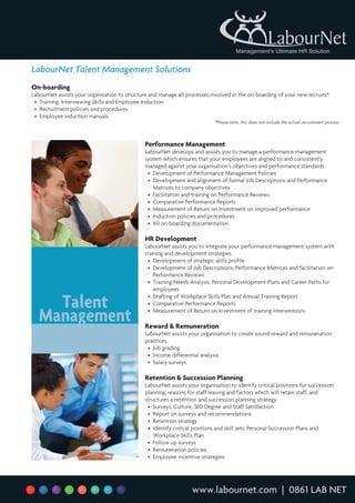 LabourNet Corporate Brochure | PDF