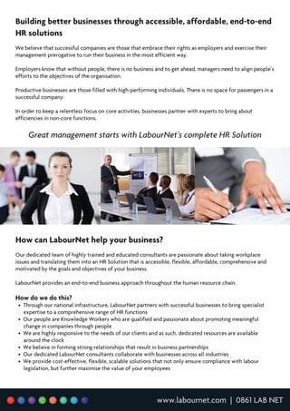 LabourNet Corporate Brochure | PDF