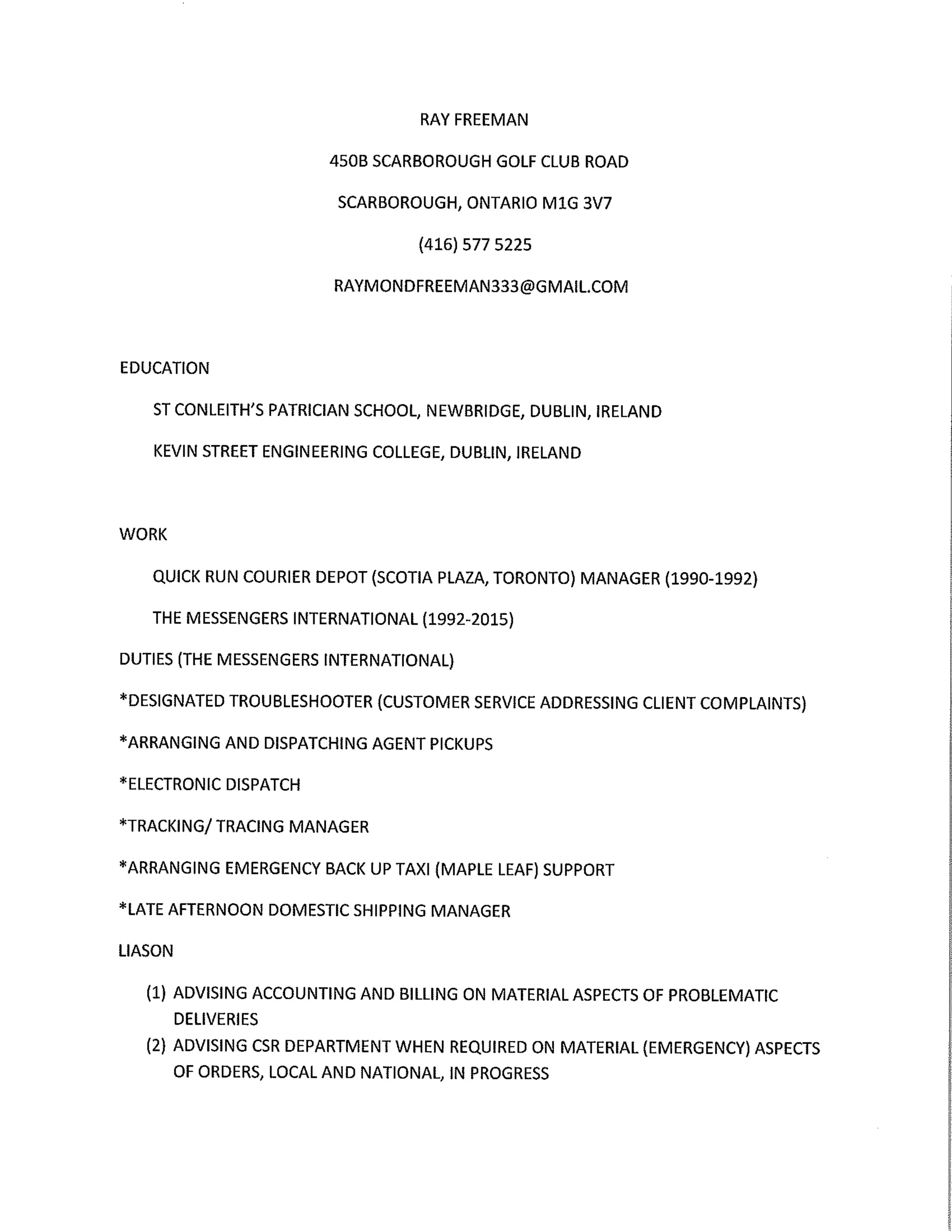 Resume Ray | PDF