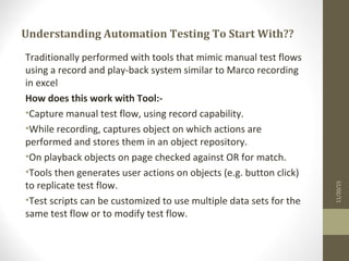 Hybrid Automation Framework Developement | PPT