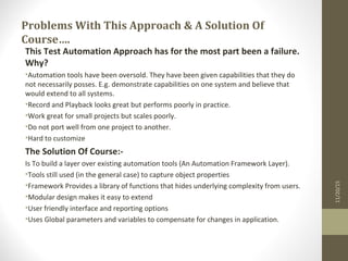 Hybrid Automation Framework Developement | PPT