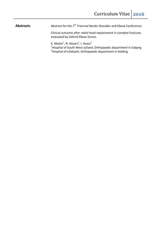 Karsten Modin CV UK | PDF