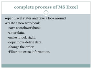 Ms excel | PPTX