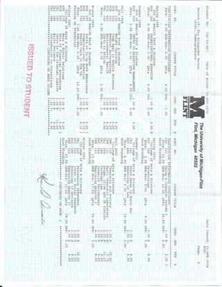 Dru A Verbal University of Michigan-Flint Transcripts 2002 | PDF