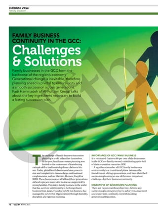 Family Business Countinuity in the GCC | PDF