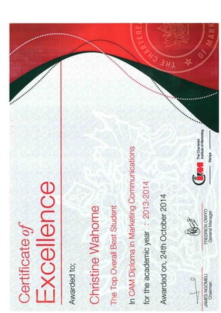 CERT OF EXCELLENCE | PDF