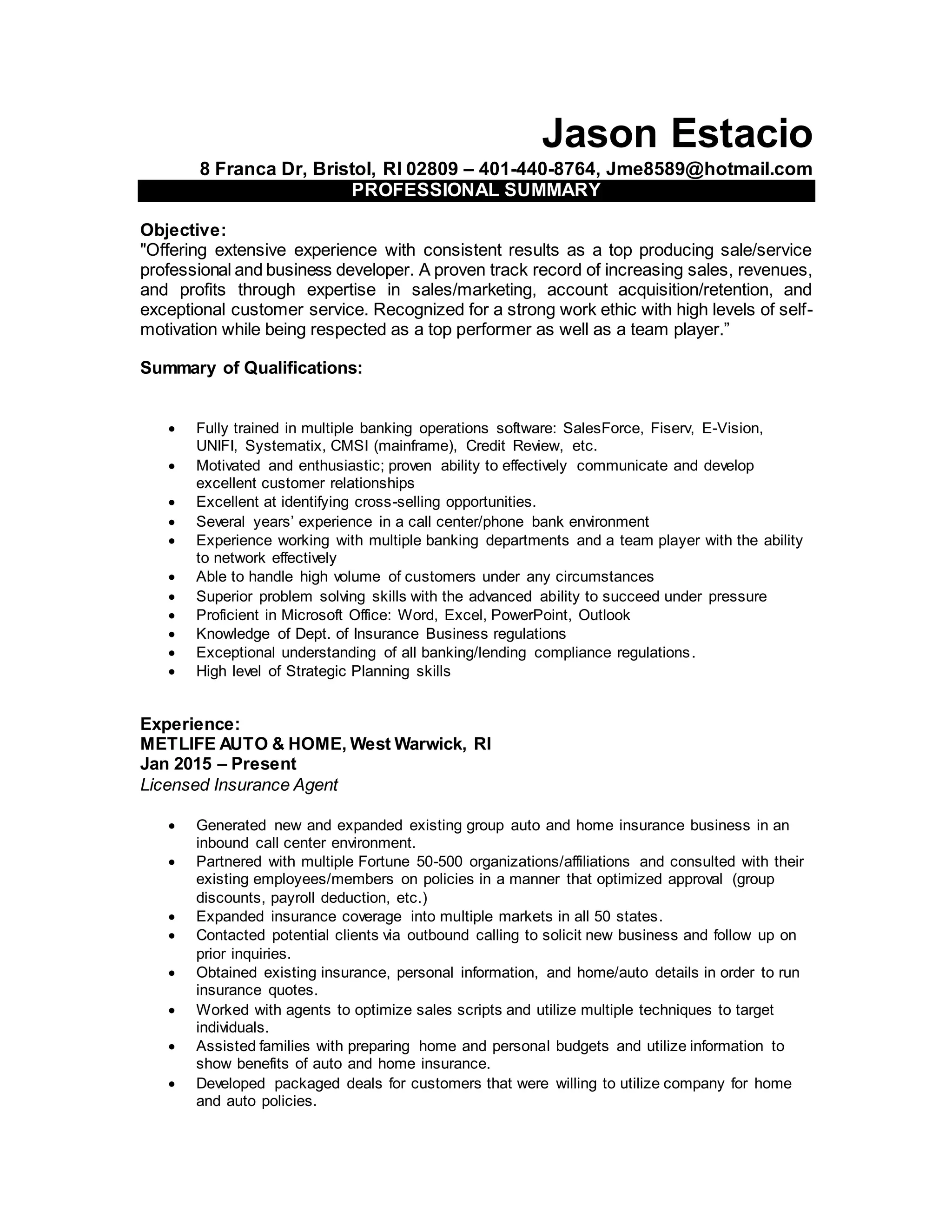 Jason Estacio Resume Aug 2015 | PDF