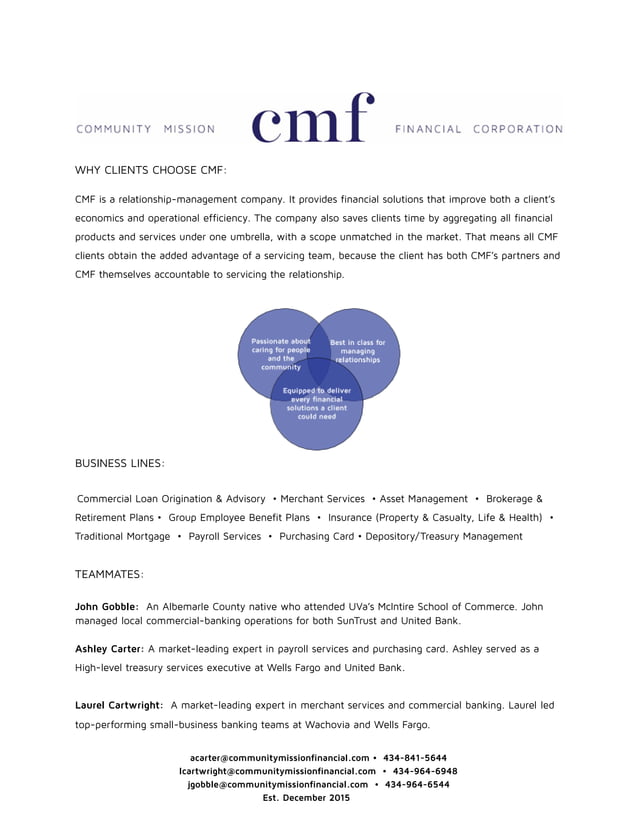CMF | PDF | Business Banking & Finance | Business