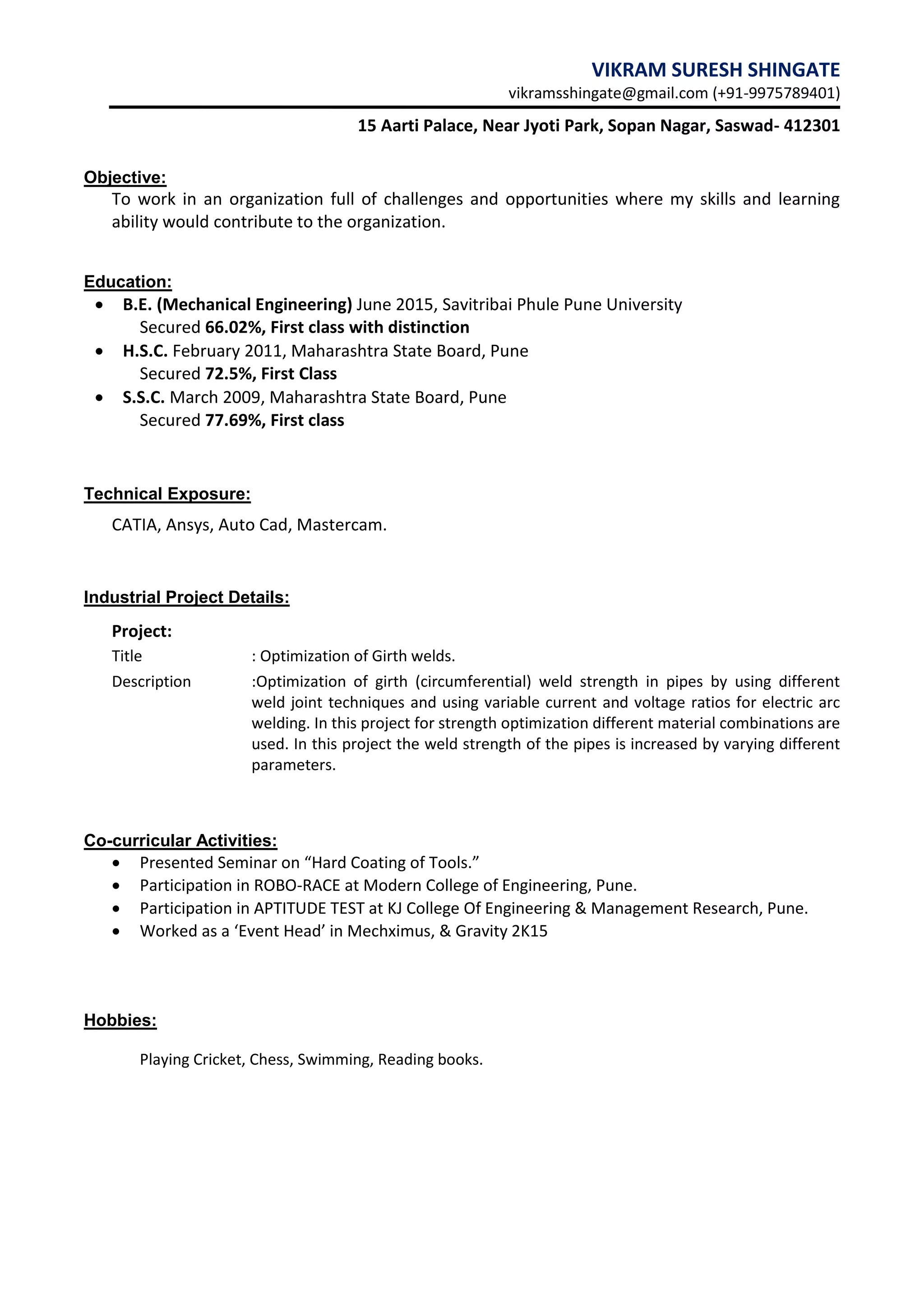 Vikram Suresh Shingate (1) | PDF