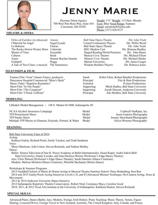Jenny Marie Resume 9-26 | PDF