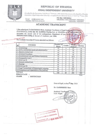 Academic transcripts Certified | PDF