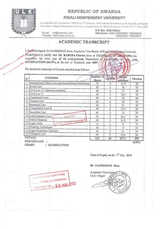 Academic transcripts Certified | PDF