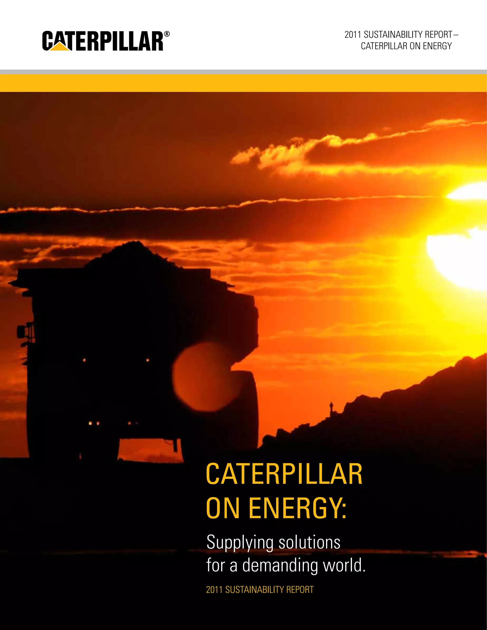 Caterpillar_Sustainability Report_2011 | PDF | Power and Energy ...